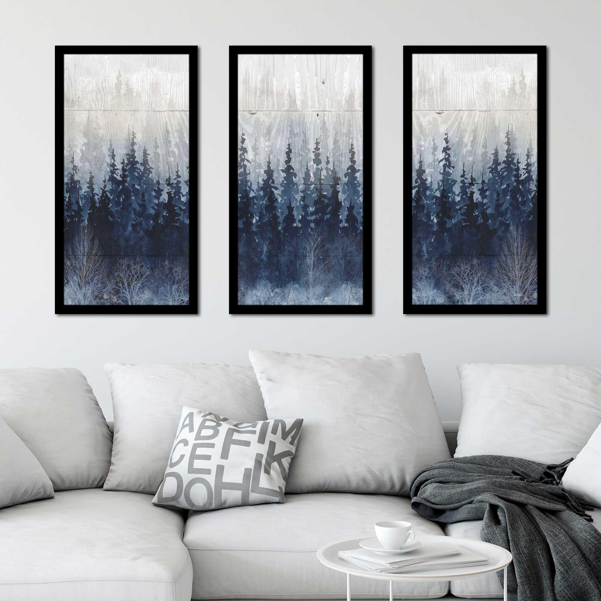 Red Barrel Studio® Misty Indigo Forest by Carol Robinson - 3 Piece ...