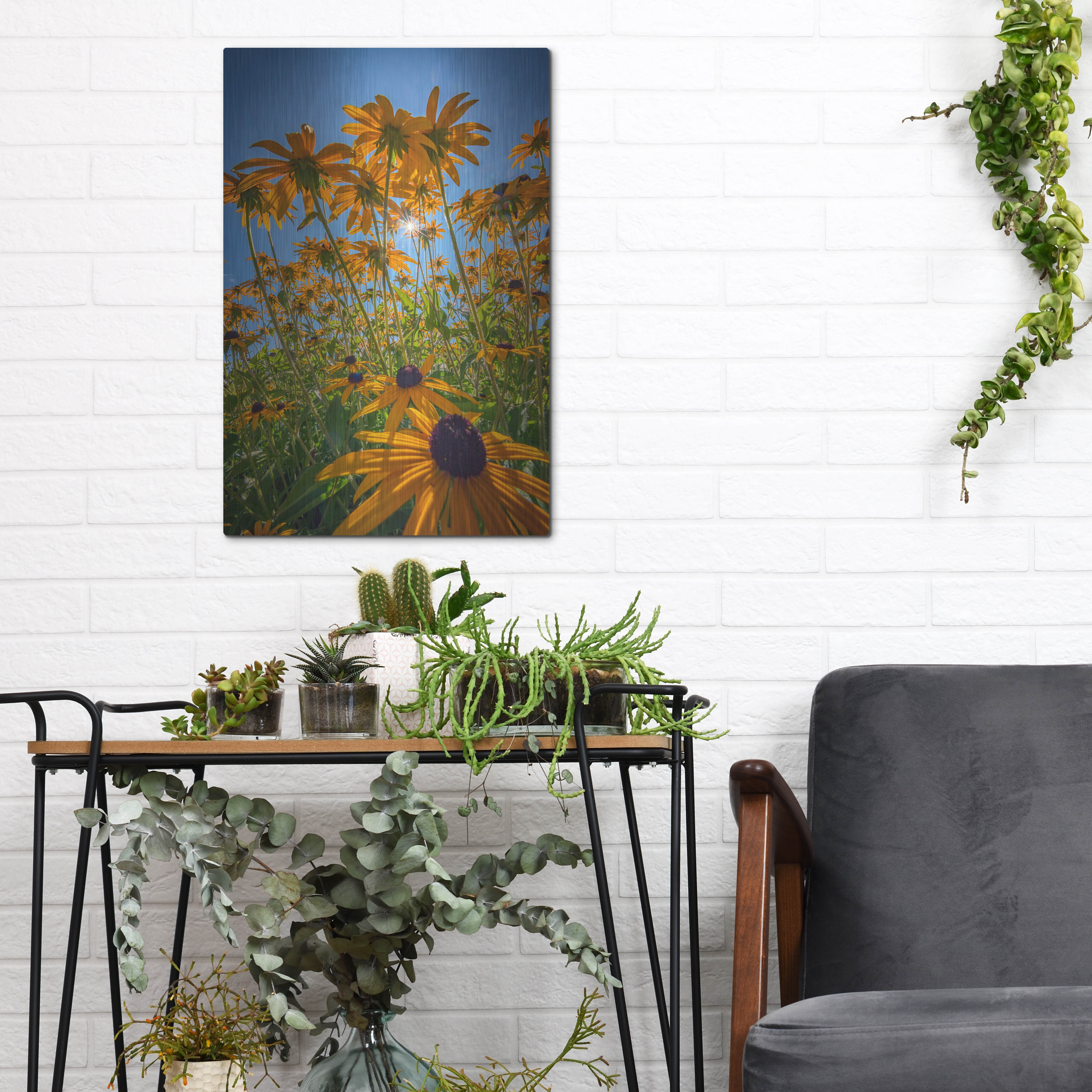 Gracie Oaks 'Black Eyed Susans Bask In The Sun' by Rick Berk Metal Wall ...