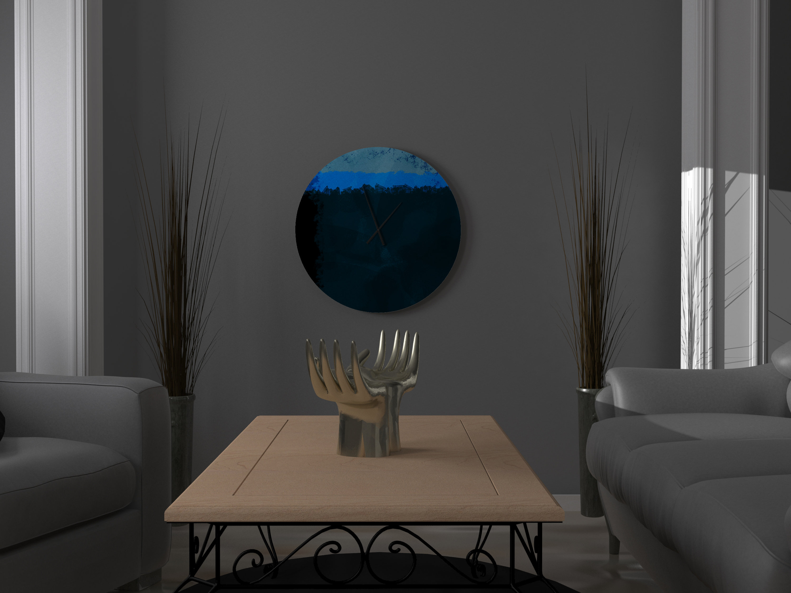 East Urban Home Freeman Wall Clock | Wayfair