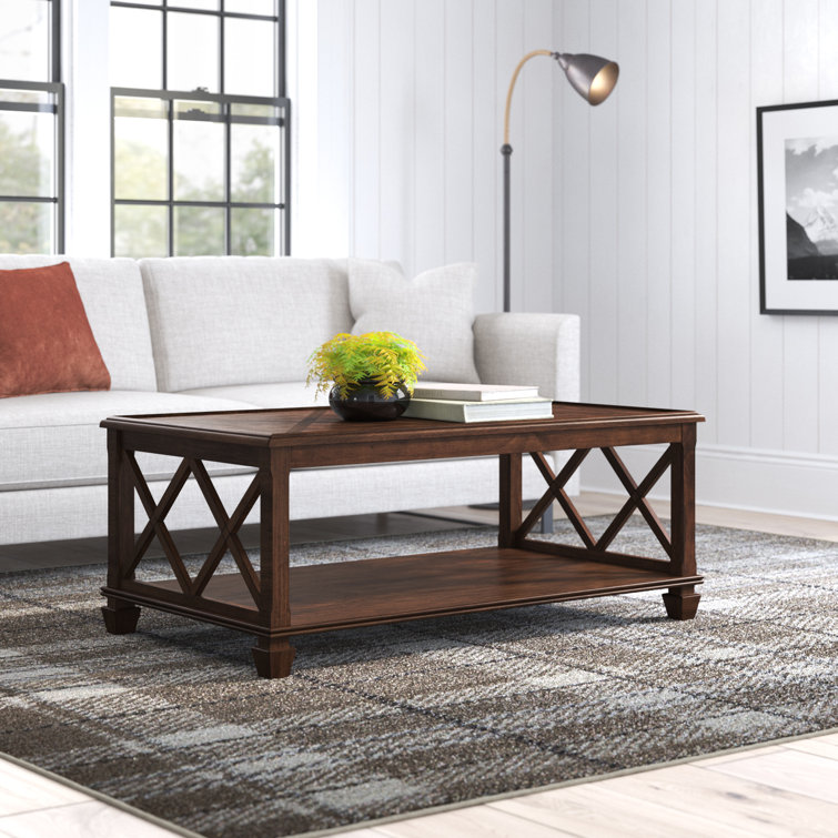 Donnarae Solid Wood Coffee Table with Storage