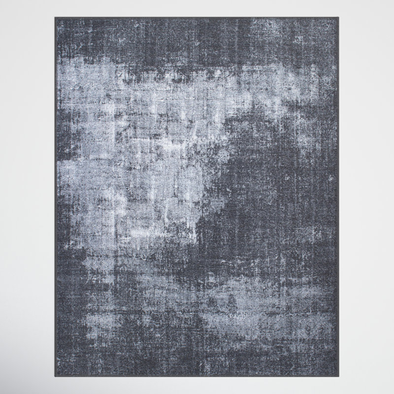 Trent Austin Design® Priebe Machine Washable Abstract Black/Gray ...