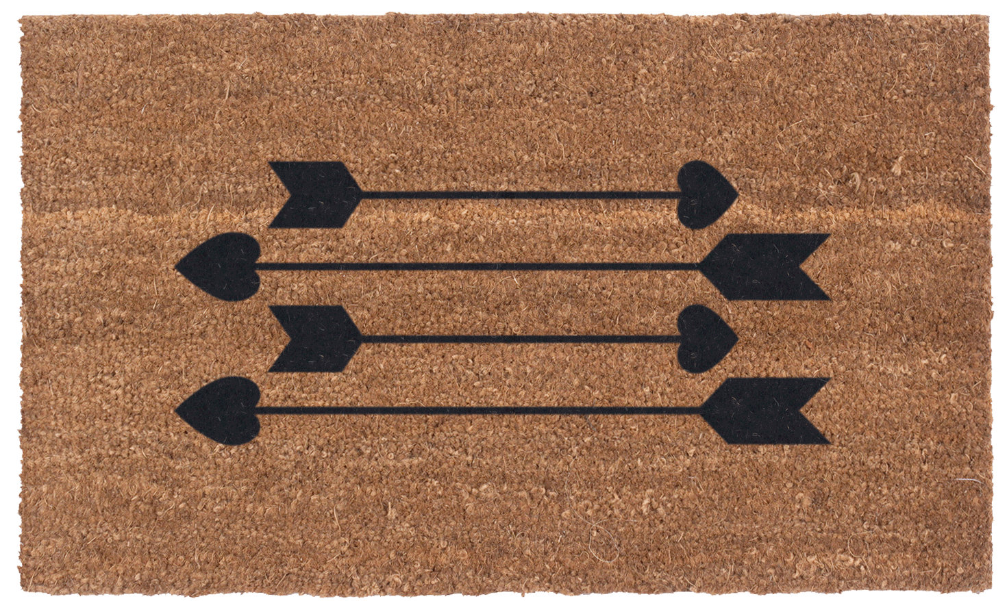 Coco Mats N More Cupid's Arrows 30 in. x 18 in. Non-Slip Outdoor Door ...