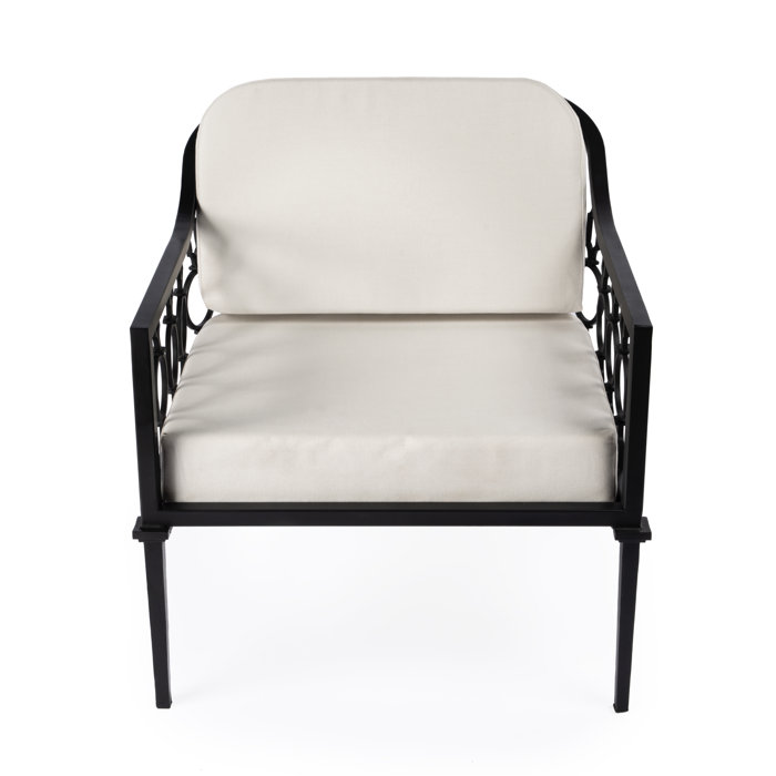 Butler Southport Iron Upholstered Outdoor Lounge Chair | Perigold