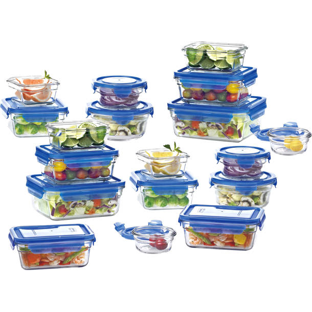 Glasslock Glass Food Storage Container - Set of 18 & Reviews | Wayfair