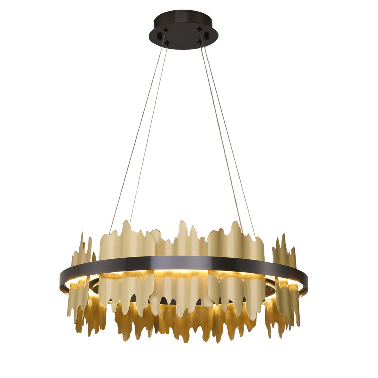 Everly Quinn Modern 1-Light LED Round Chandelier| Wayfair