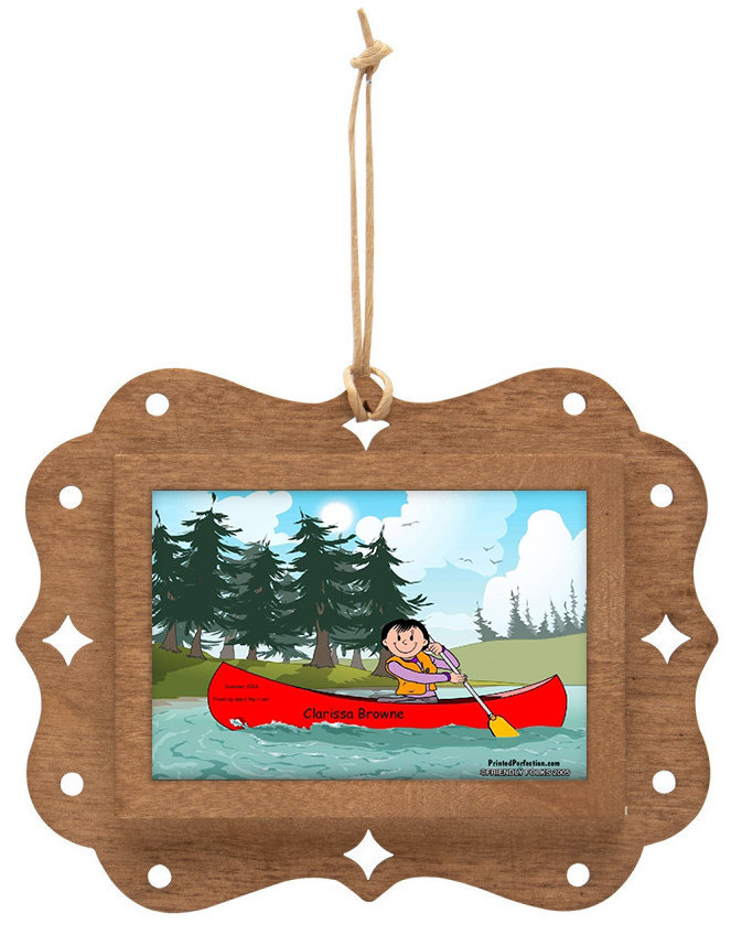 Printed Perfection Personalized Canoe - Female Laser Cut, Wooden ...