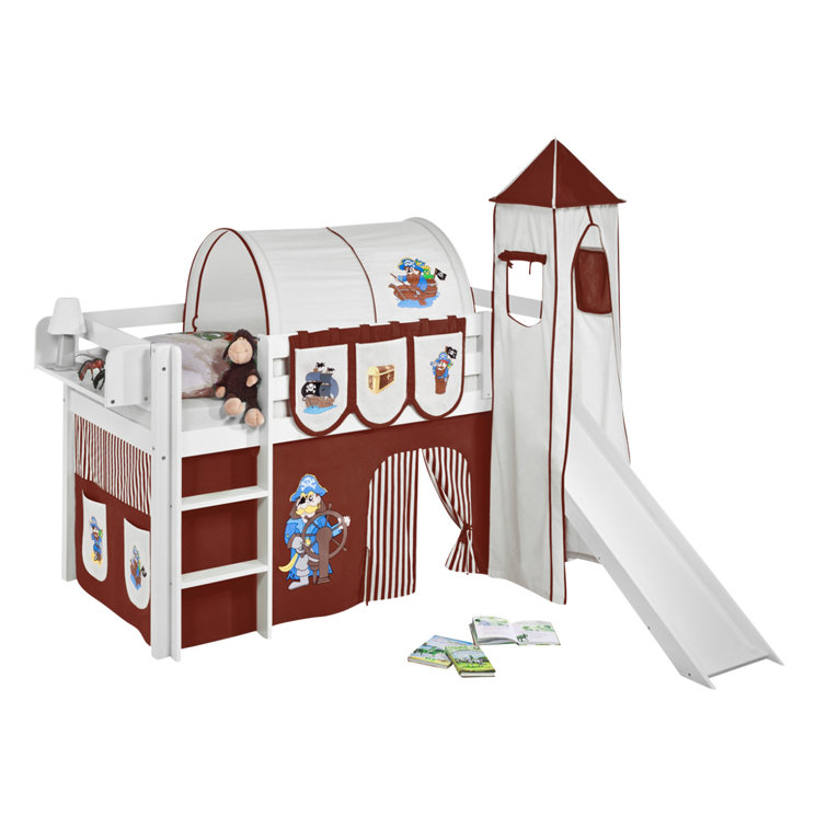 Lilokids Pirat European Single Mid Sleeper Bed with Textil Set ...