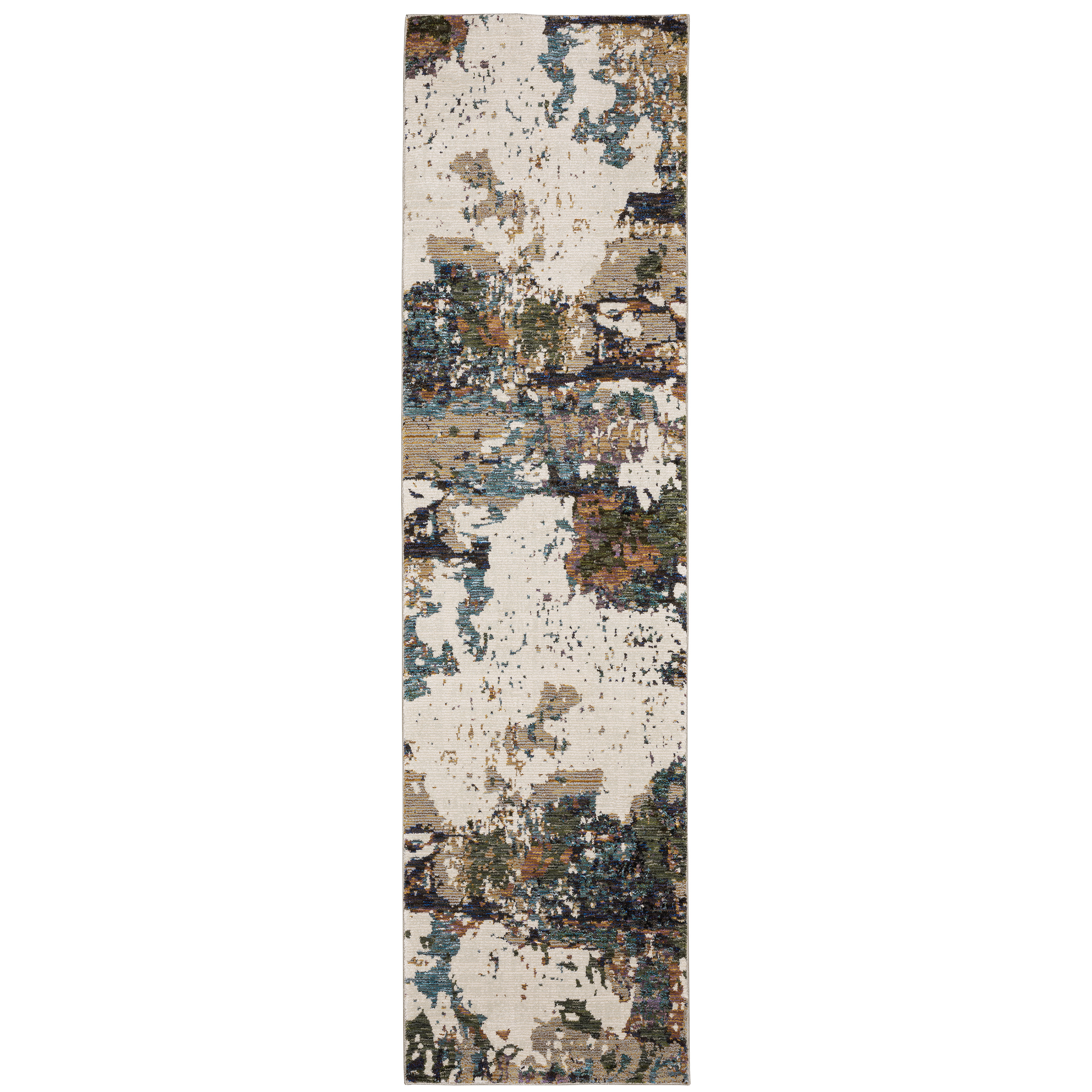 Williston Forge Ronny Abstract Ivory Area Rug | Wayfair