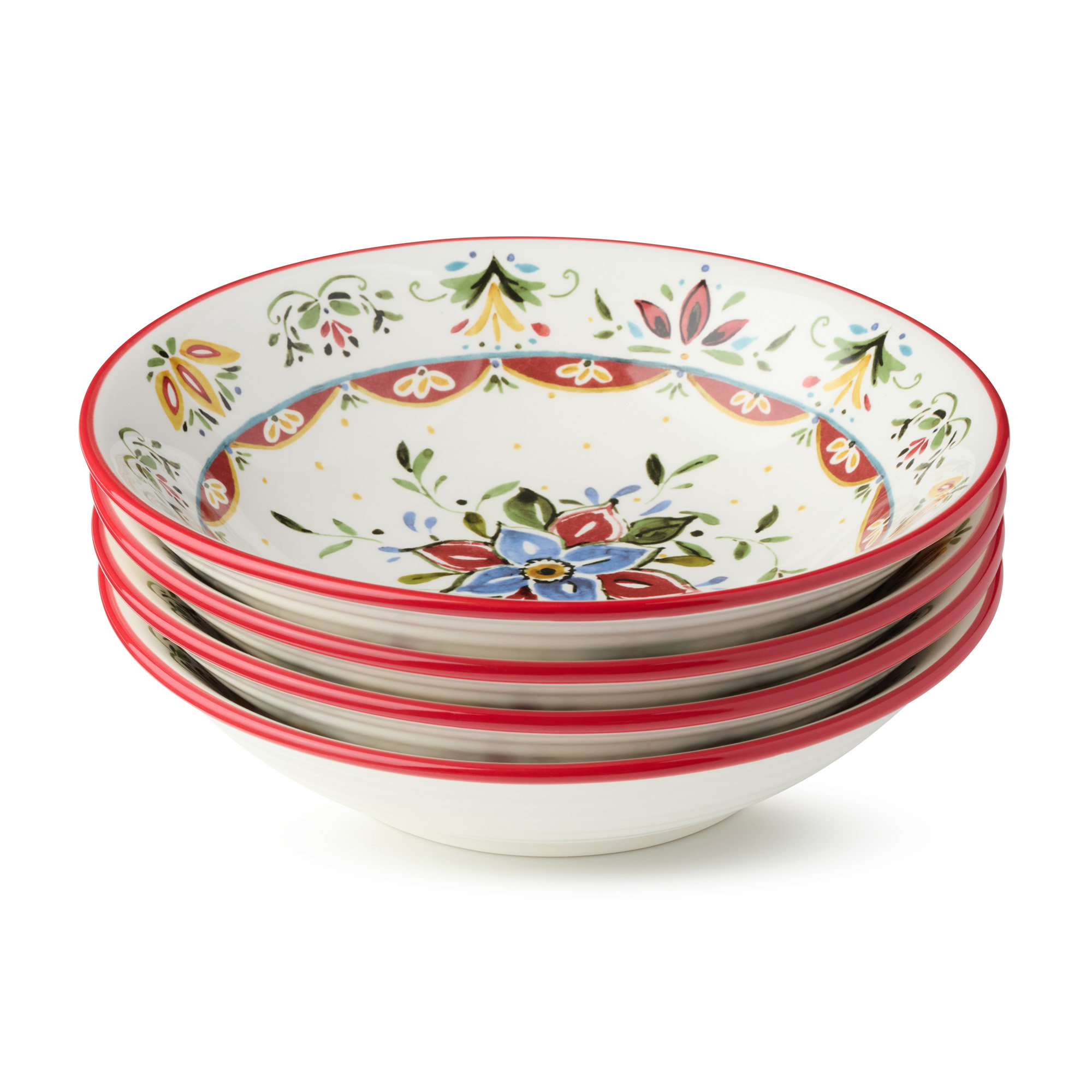Certified International Provence 36 oz Ceramic Soup Bowls – Set of 4 ...