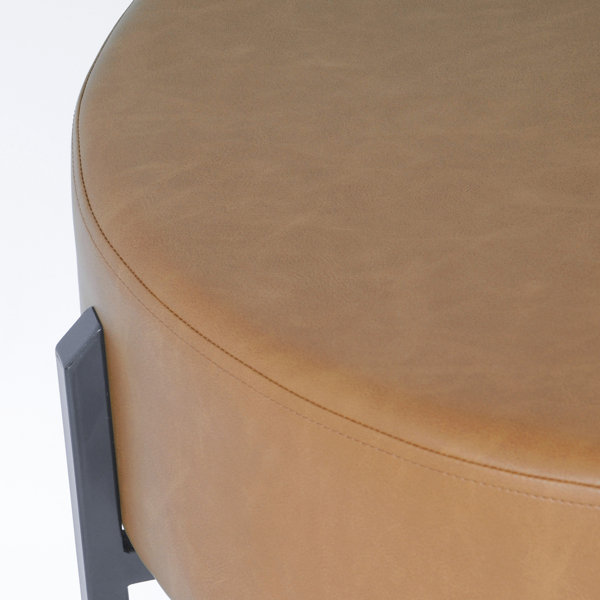 Trent Austin Design® Priolo Vegan Leather Ottoman & Reviews | Wayfair
