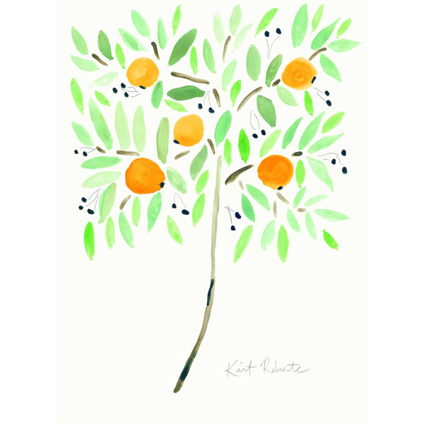 Wildon Home® " The Fruit At The Top Of The Tree " by Kait Roberts Print ...