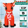 GOOSH Christmas Inflatable 4 Ft Christmas Reindeer Inflatable With ...
