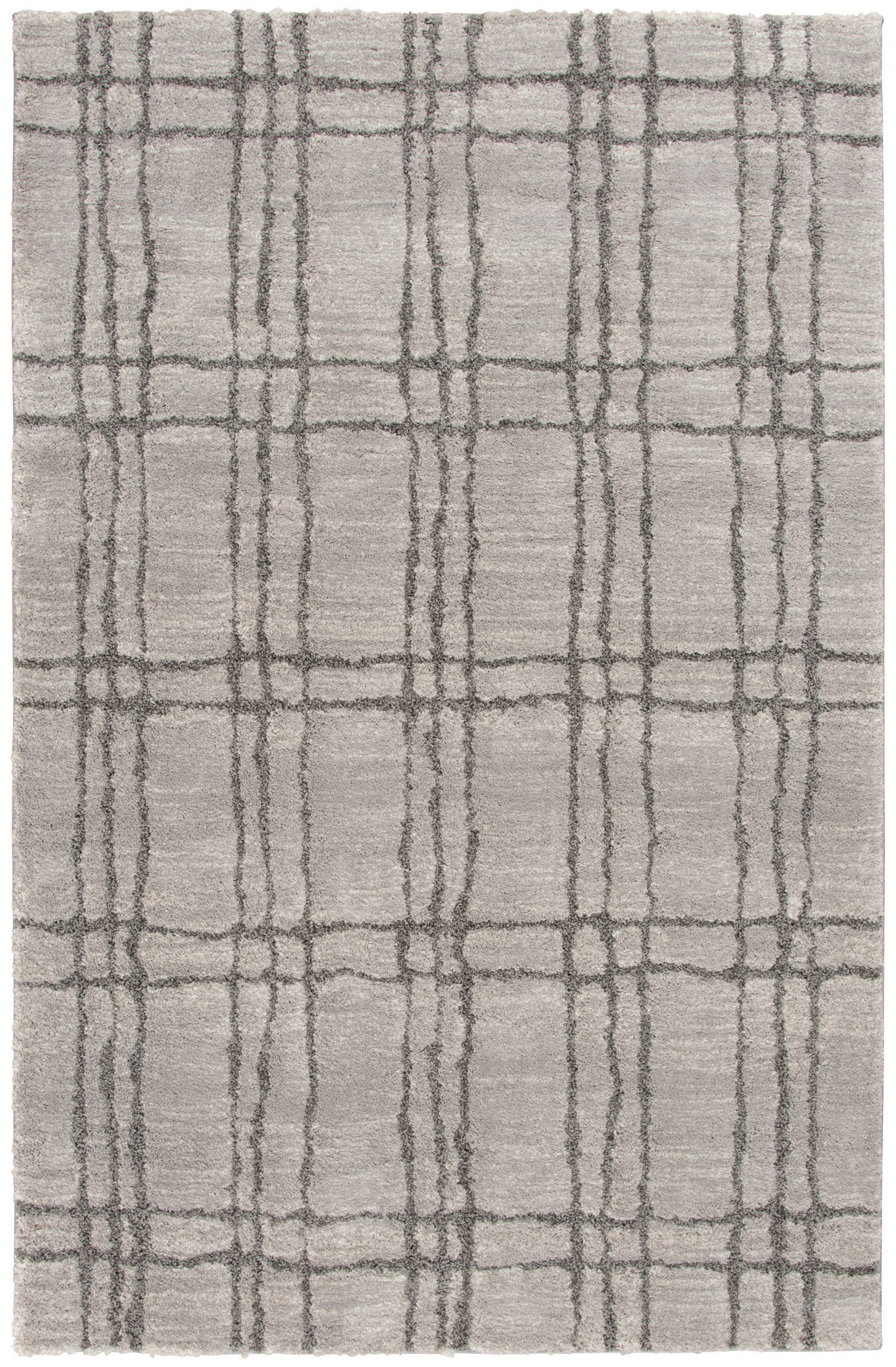 Ivy Bronx Manila Avner Grey 2 ft. x 3 ft. Plaid Indoor Polypropylene ...