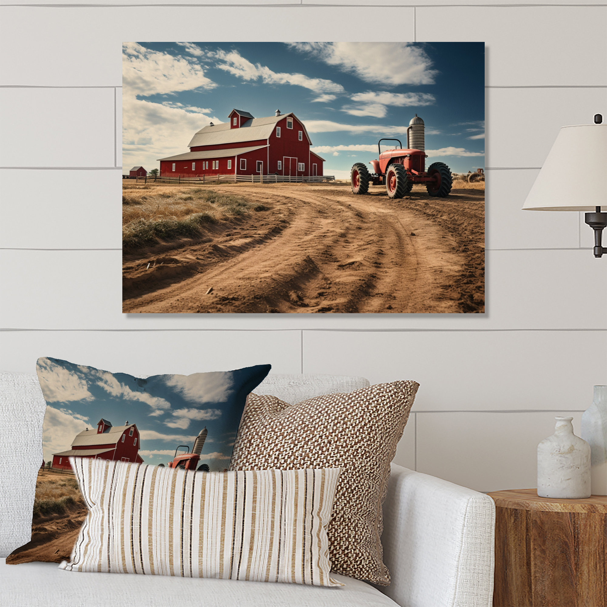 Dovecove Farm Farmstead Delight Muted III - Farmhouse Print on Metal ...