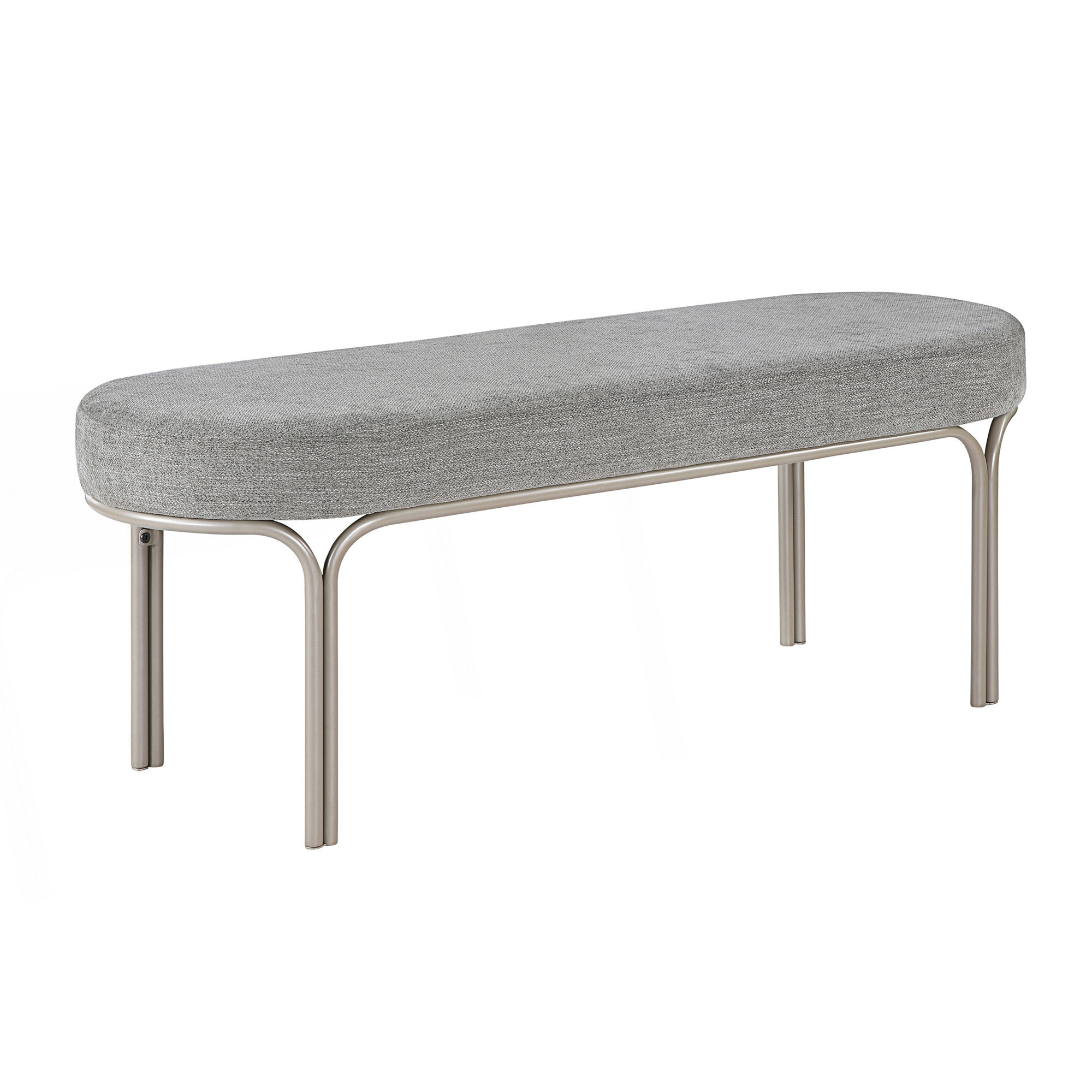 Latitude Run® Sleek Design Bench With Metal Legs | Wayfair