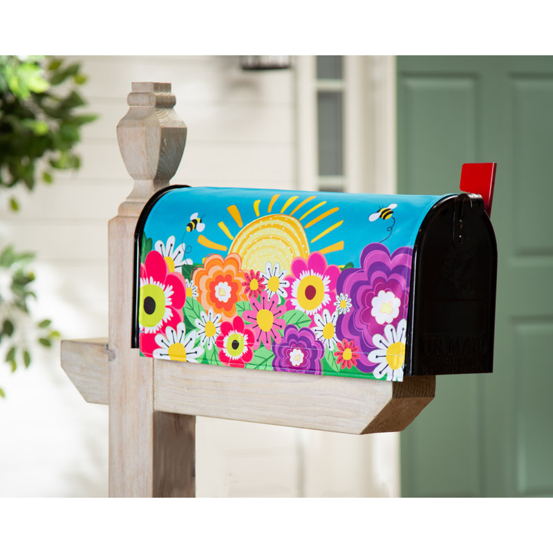 Evergreen Enterprises, Inc Polyester Plants & Flowers Magnetic Mailbox ...