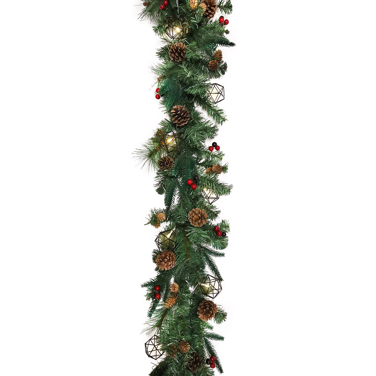 The Holiday Aisle® 6' Faux Garland with 10 Clear Lights - Wayfair Canada