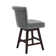 Lark Manor Aquetzalli Swivel Upholstered Counter Stool with Solid Wood ...