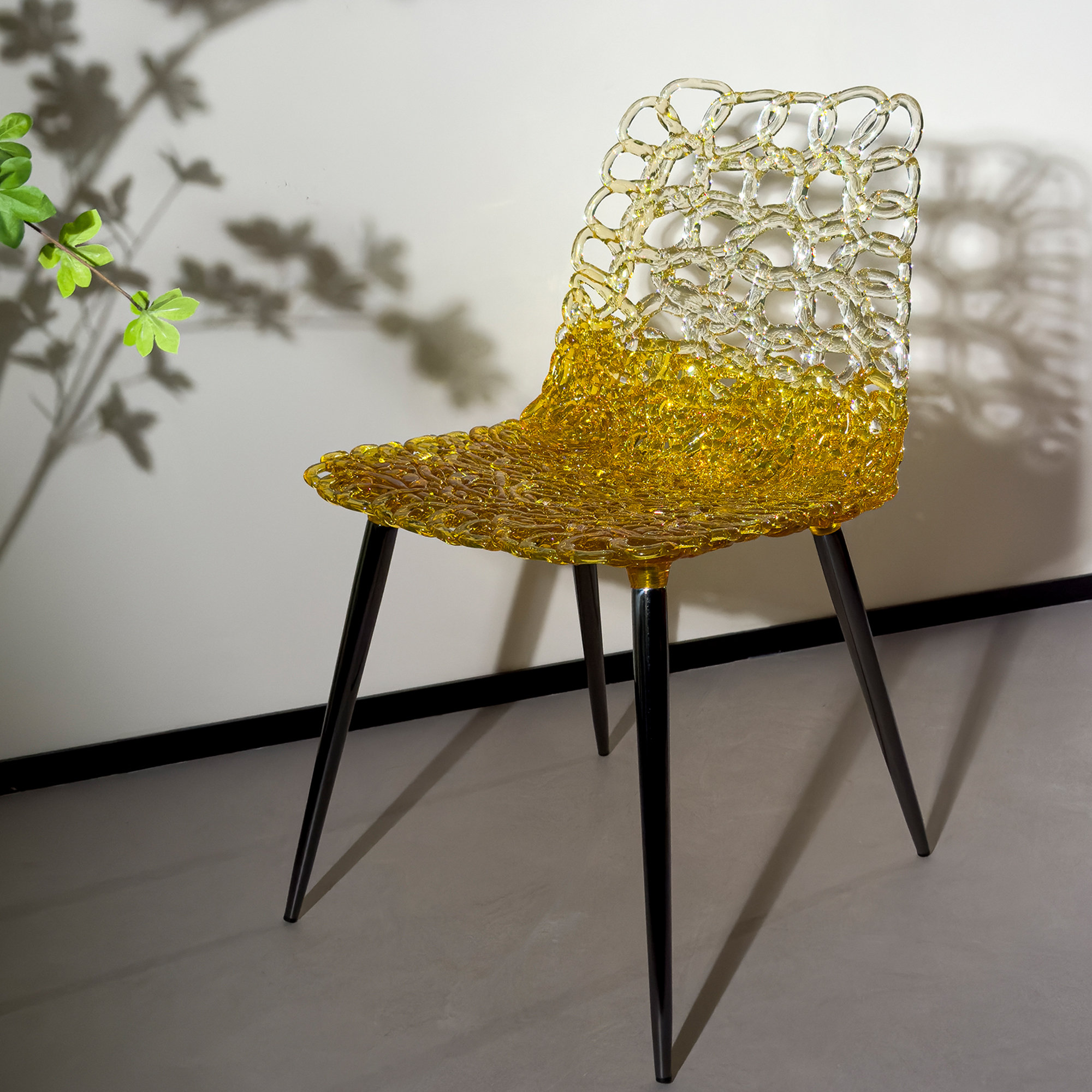 Orren Ellis Durable Polycarbonate Chair Luxury Dining Chair for Indoor ...