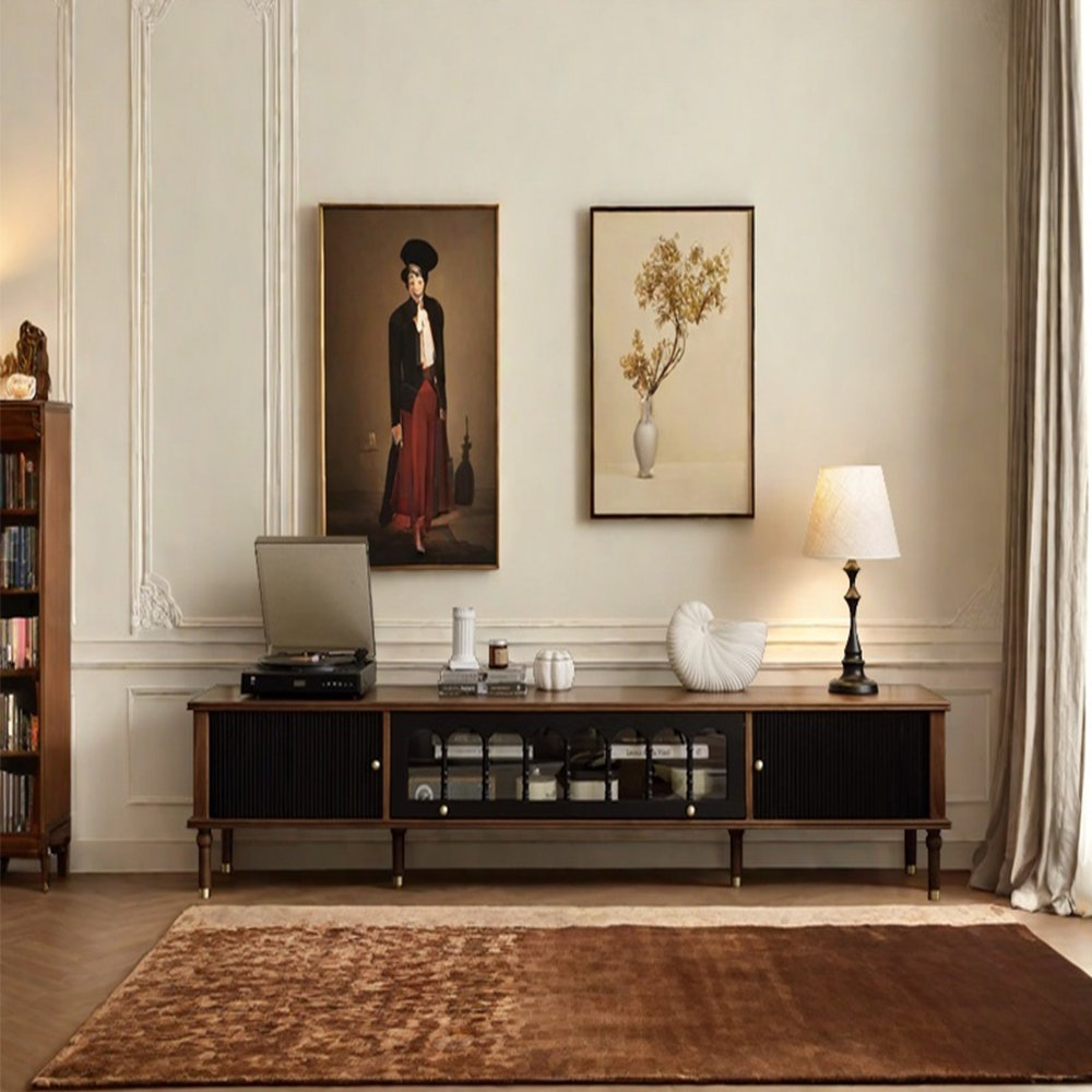 Canora Grey Retro colour-blocking design TV cabinet - Wayfair Canada