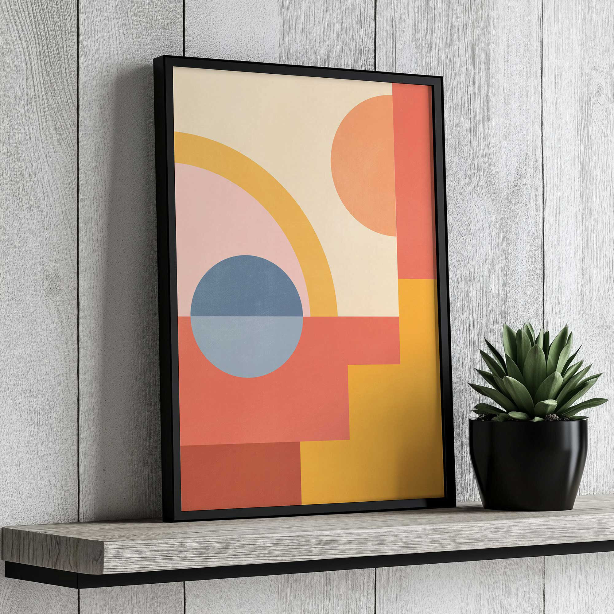 George Oliver Abstract Geometric Shapes 31 By Gaite Art Print - Wayfair ...