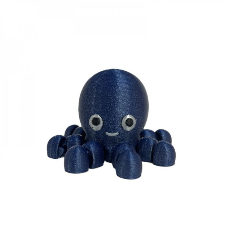 Rosecliff Heights 3D Printed Blue Baby Octopus Figurine | Wayfair