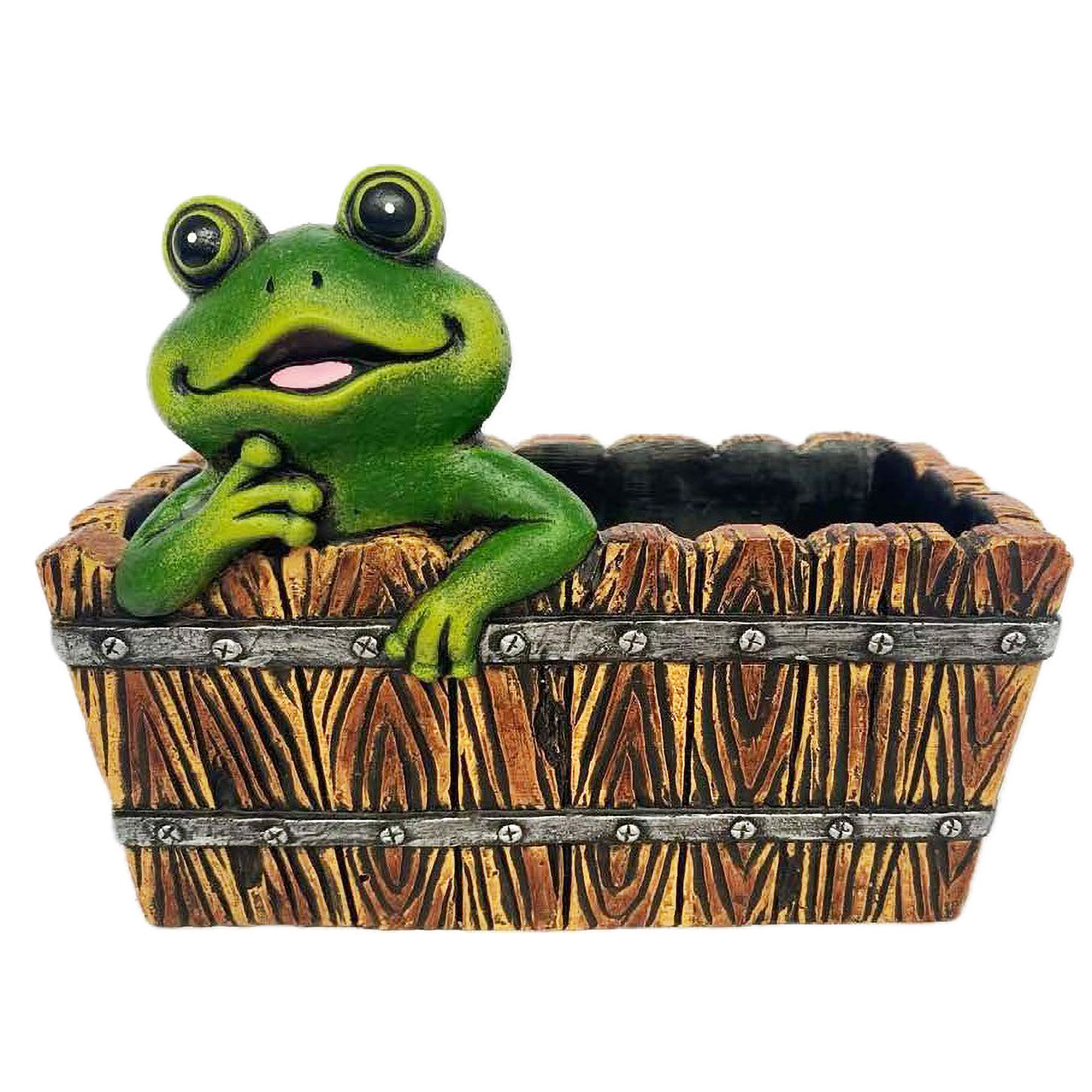 Trinx 9" Cement Frog Planter - Wayfair Canada