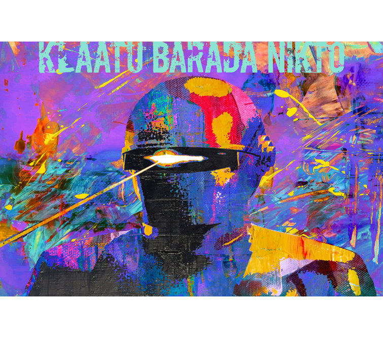 Trinx Klaatu Barada Nikto On Canvas by Stephen Chambers Print | Wayfair