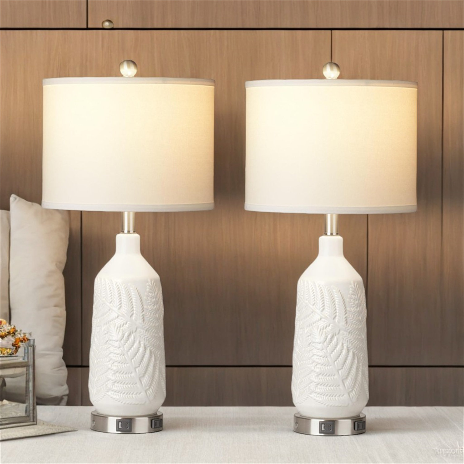 Latitude Run® Modern Ceramic Table Lamp 2-Piece Set - Wayfair Canada