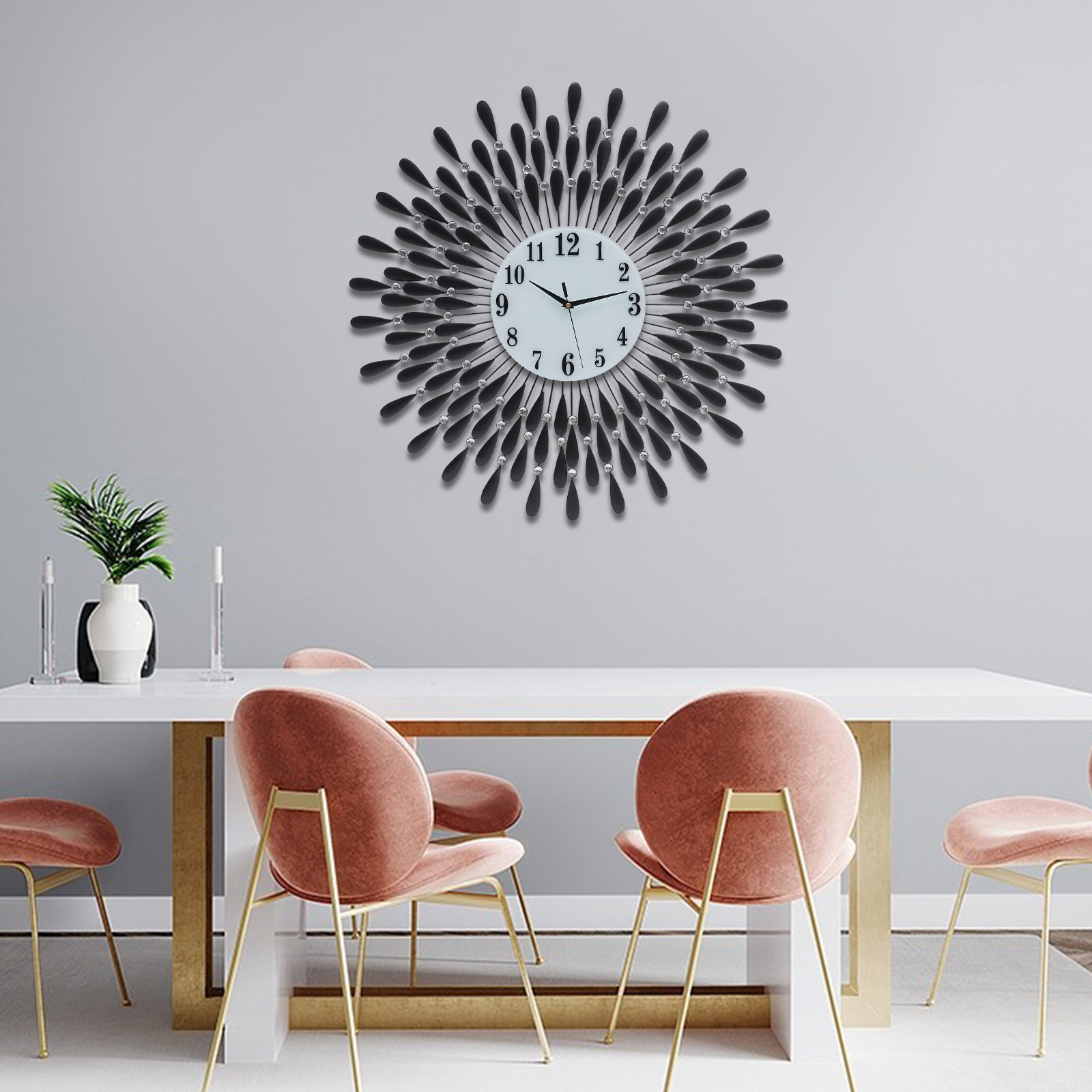 Mercer41 Lanman Metal Wall Clock - Wayfair Canada