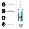 Gracie Oaks Perianne Laser Etched Painted Wood Hand Tuned Wind Chime ...