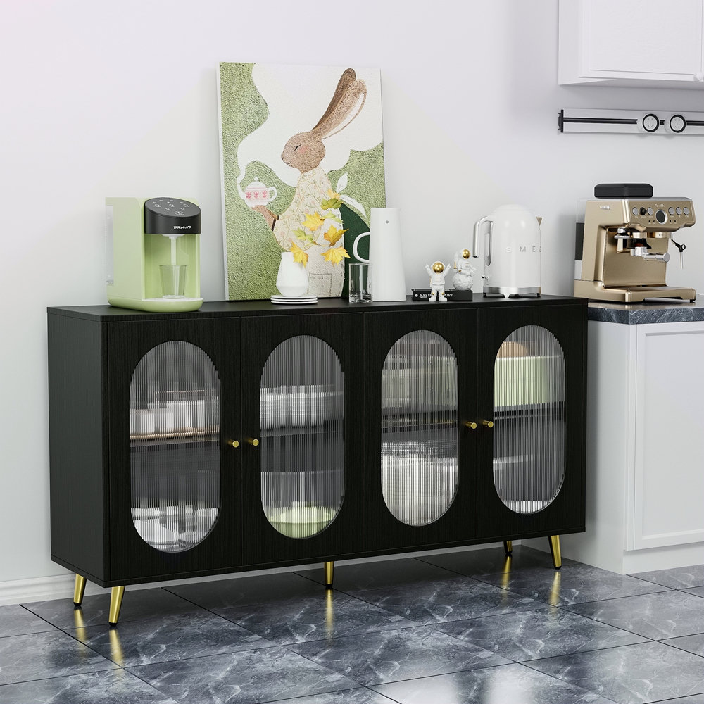 Ophelia & Co. Modern Accent Sideboard Cabinet With Acrylic Doors ...