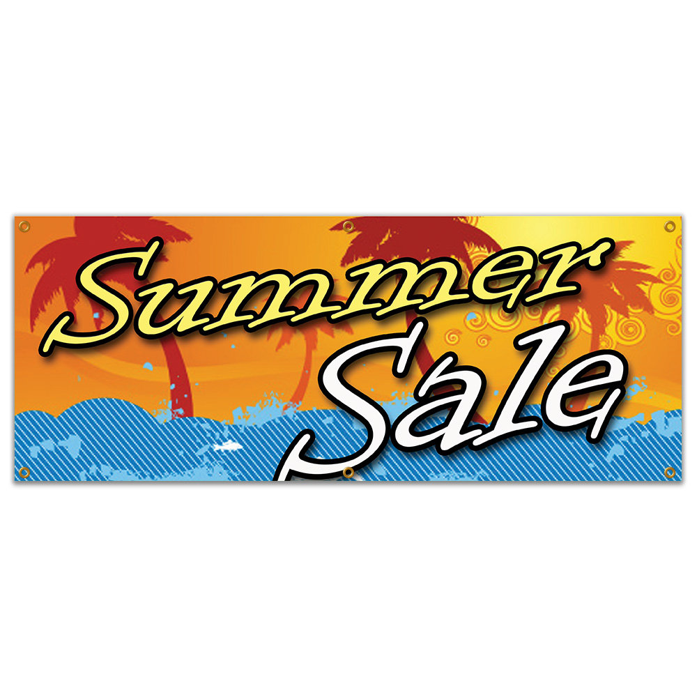 SignMission SUMMER SALE BANNER SIGN Store Clearance Signs Storewide ...