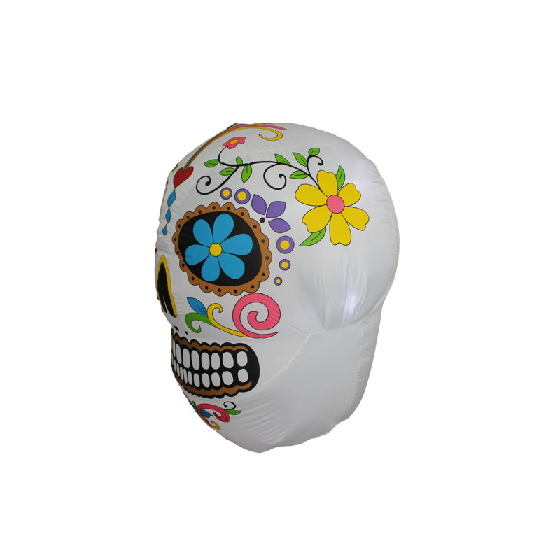 The Holiday Aisle® 4 Foot Tall Lighted Happy Halloween Inflatable ...