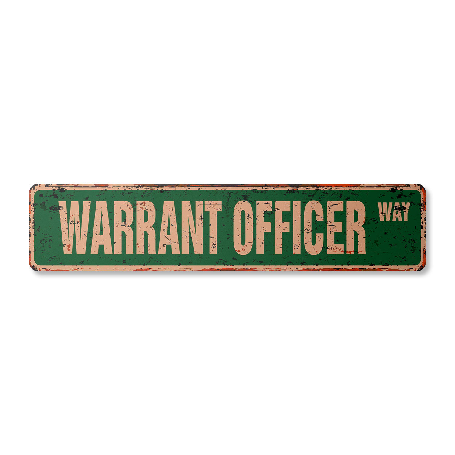 SignMission Warrant Officer Street Sign Heavy Duty Plastic 7" X 30 ...