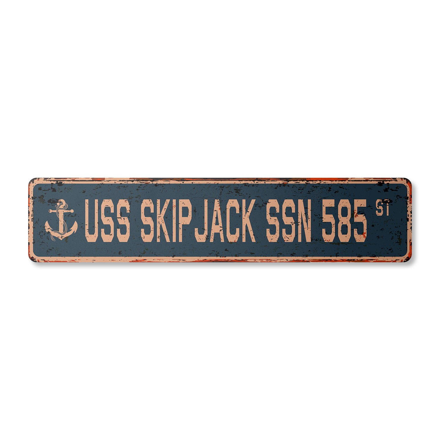 SignMission USS Skipjack SSN 585 Aluminum Street Sign | Wayfair