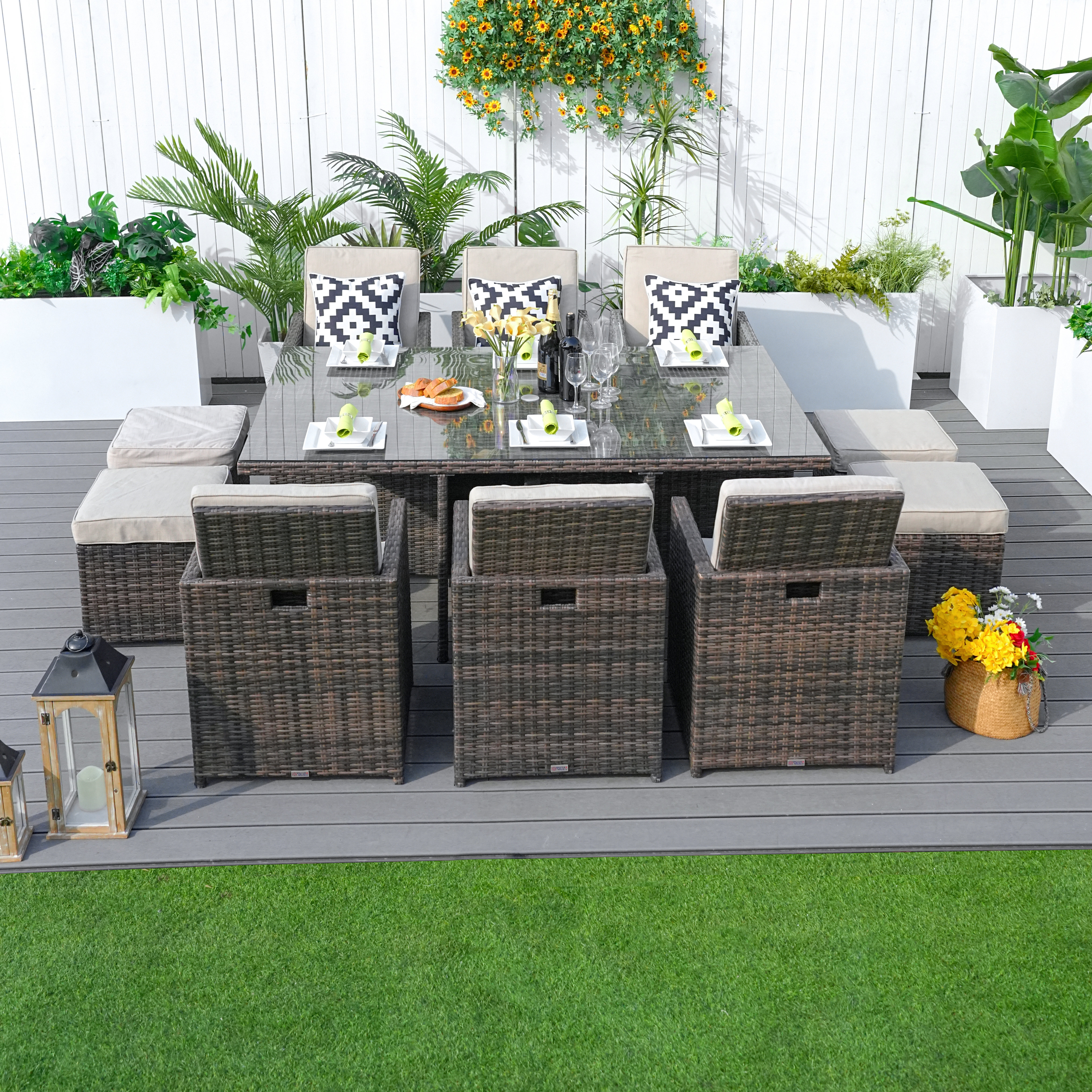 Direct Wicker Frederica Outdoor Dining Table Only - Wayfair Canada