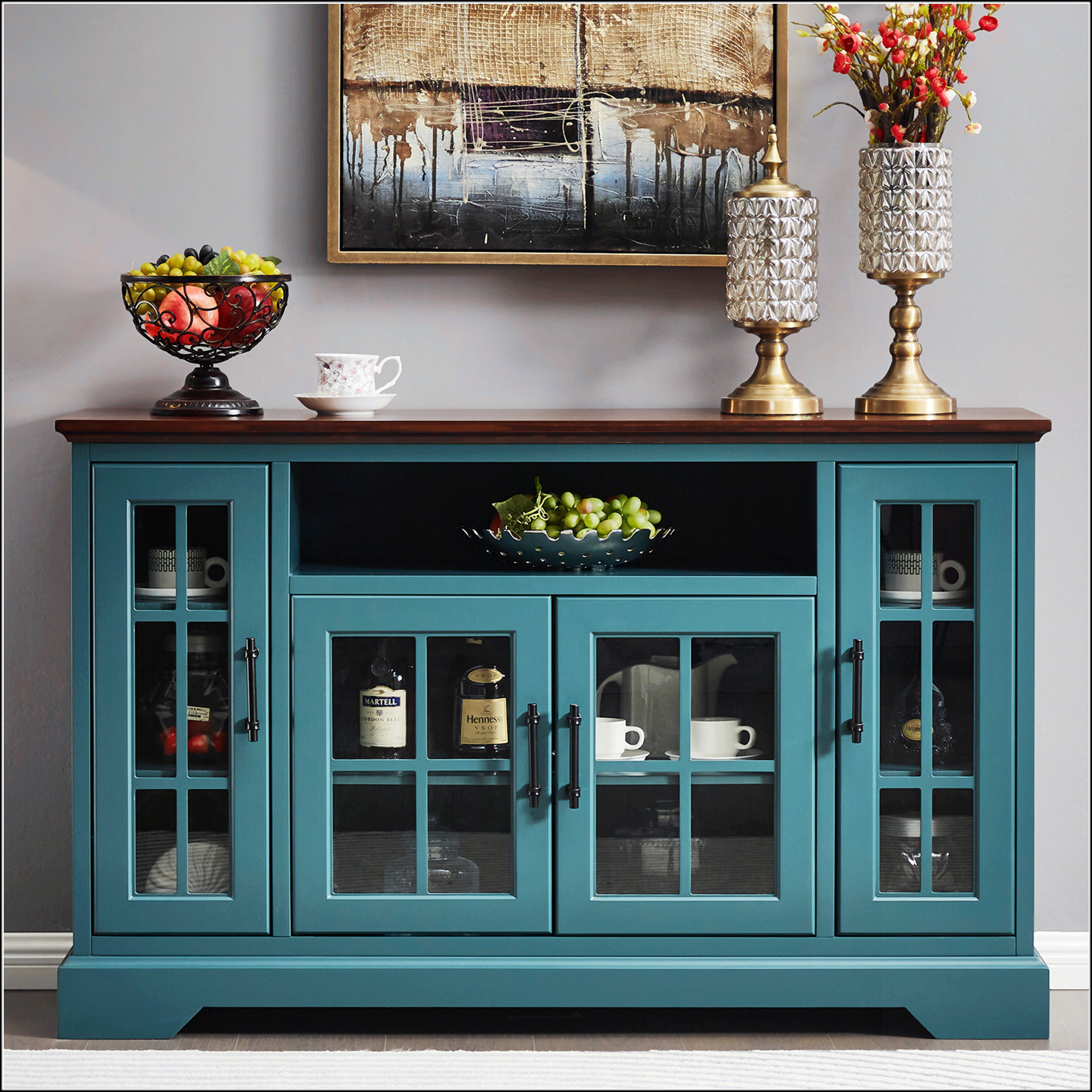 Latitude Run® Buffet Table Sideboard With 4 Doors - Wayfair Canada