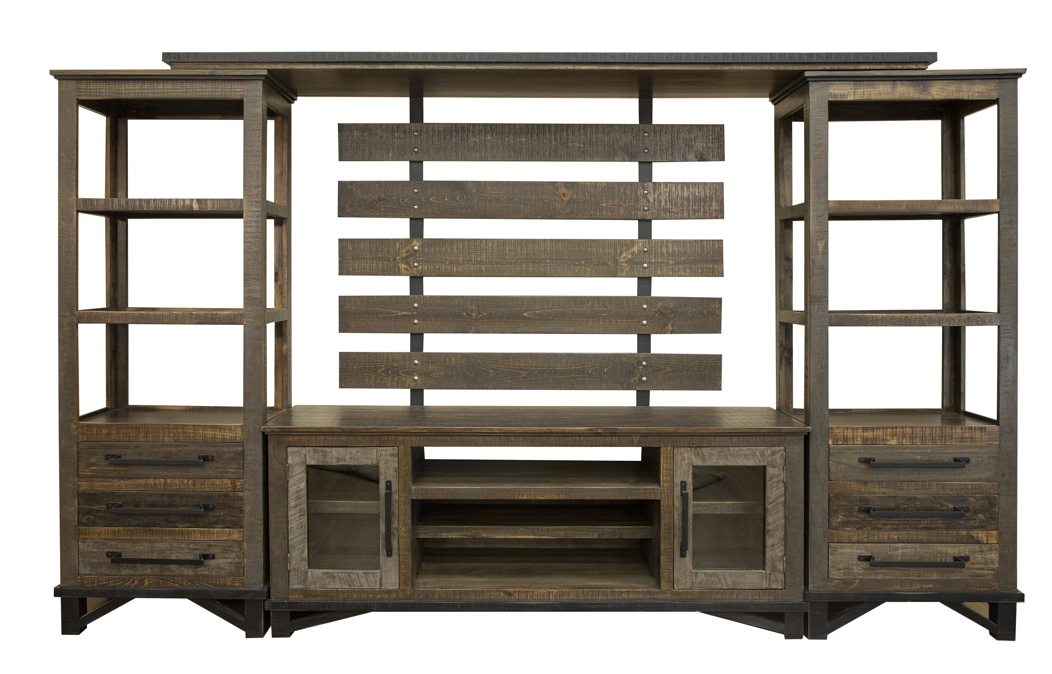 International Furniture Direct Loft Brown Wall Unit | Wayfair