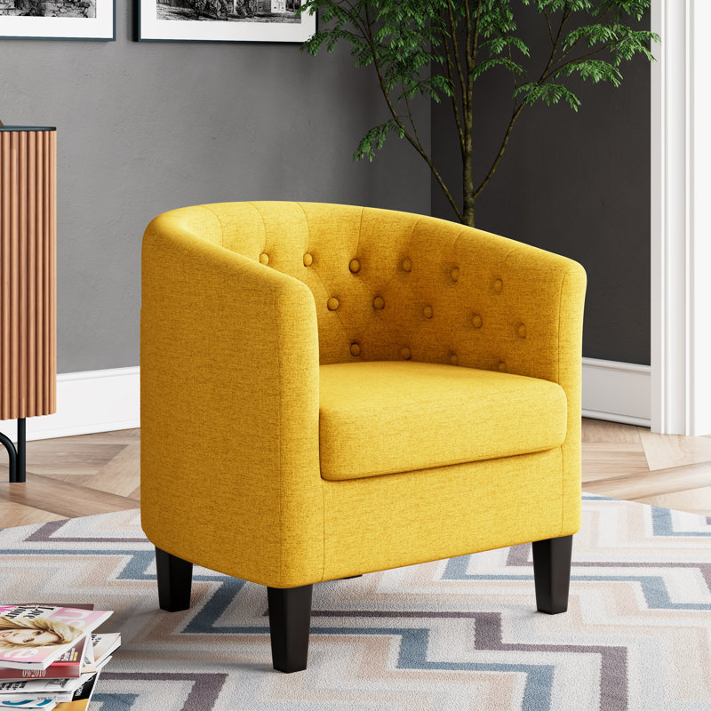 Red Barrel Studio® Upholstered Barrel Chair & Reviews | Wayfair