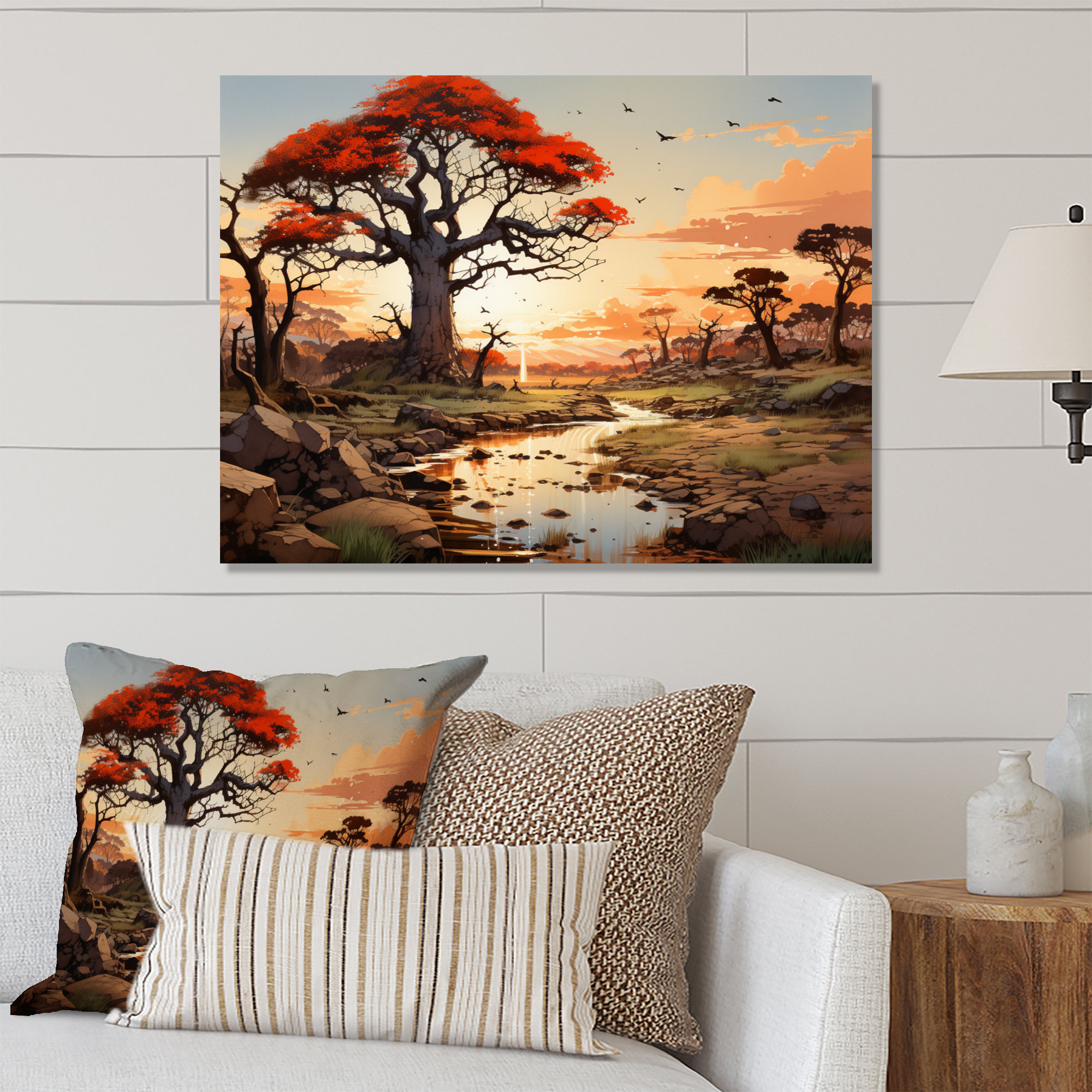 Latitude Run® African Baobab Tales II - African Print on Metal | Wayfair