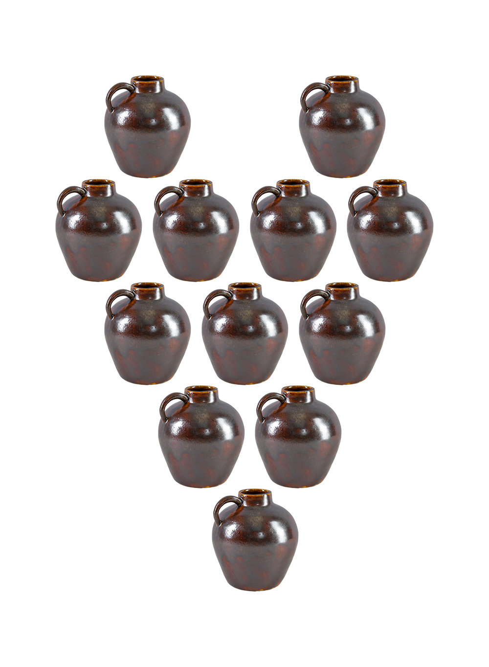 World Menagerie Brown Glazed Ceramic Jug Vase, Antique Design, Perfect ...