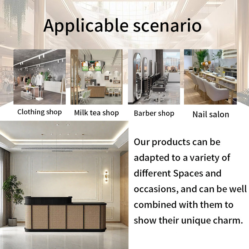 Artistic Soul XKX Premium Furniture Rectangular Modern Front Desk ...