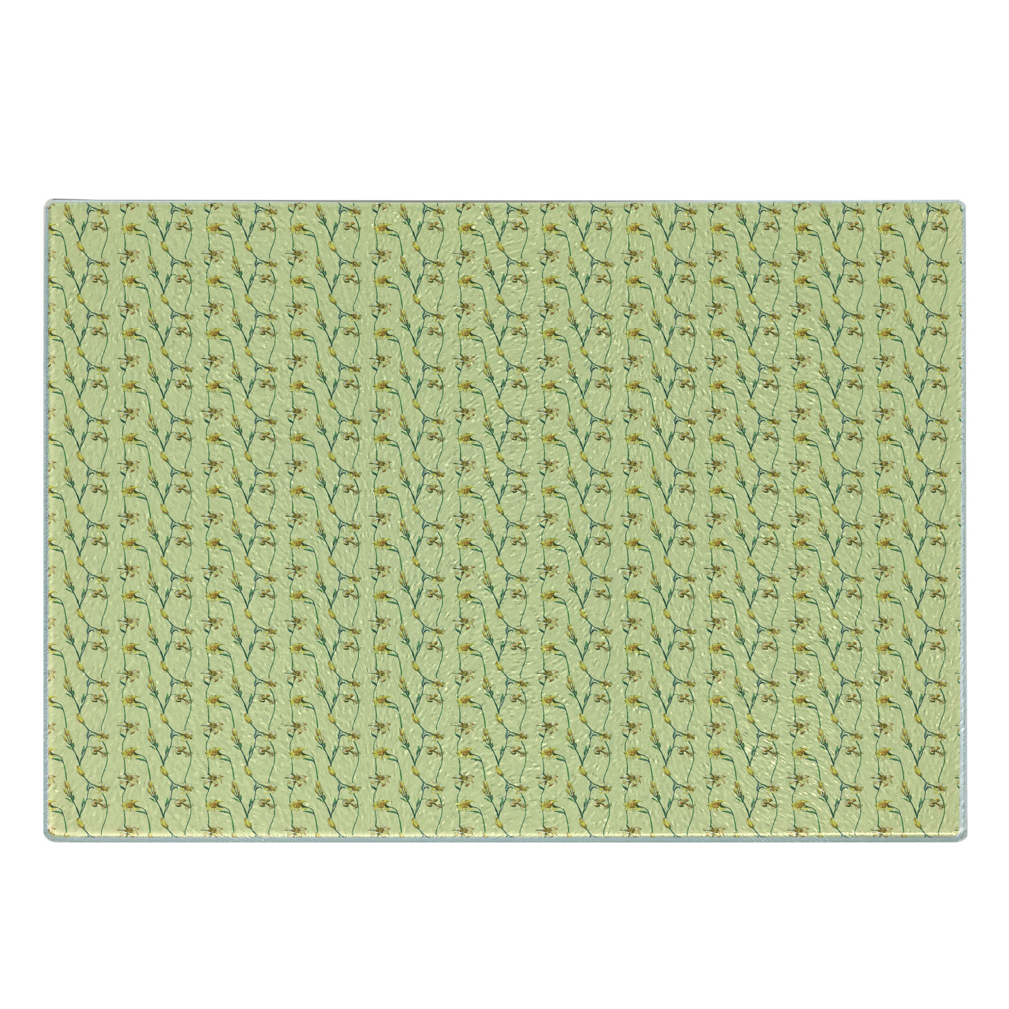 Ambesonne Floral Tempered Glass Cutting Board Buttercup Daffodil ...