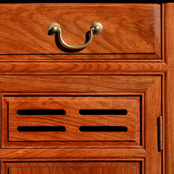 DICIXA Chinese Mahogany Shoe Cabinet 12 Pair Solid Wood Shoe Storage ...