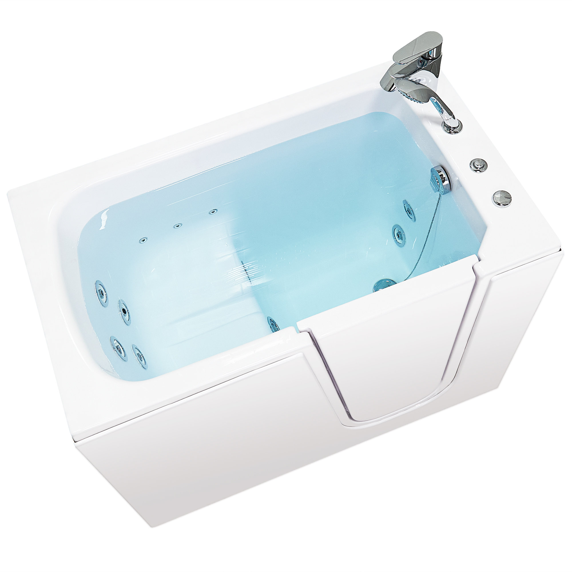 Ella Walk In Baths Flow Acrylic Hydro Massage Walk in Tub 28"x48", 2 ...