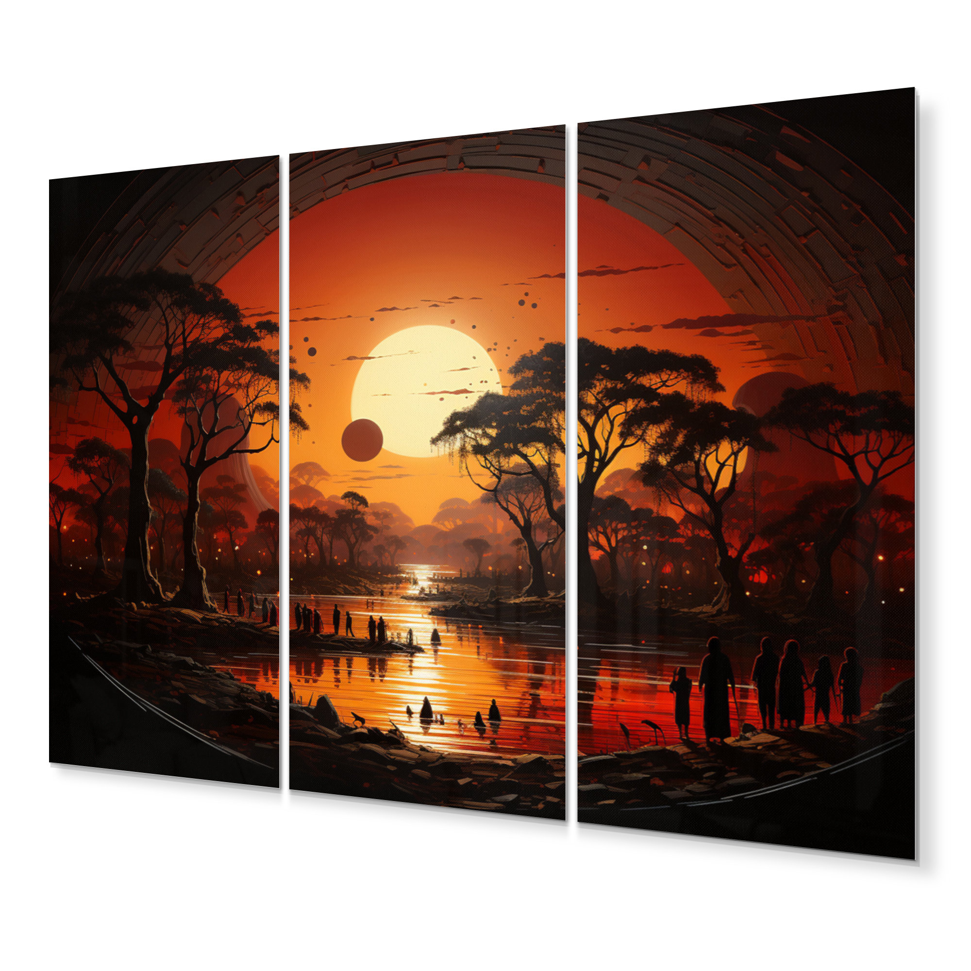 DesignArt African Tribal Eternity I - African Tribal Metal Wall Decor ...