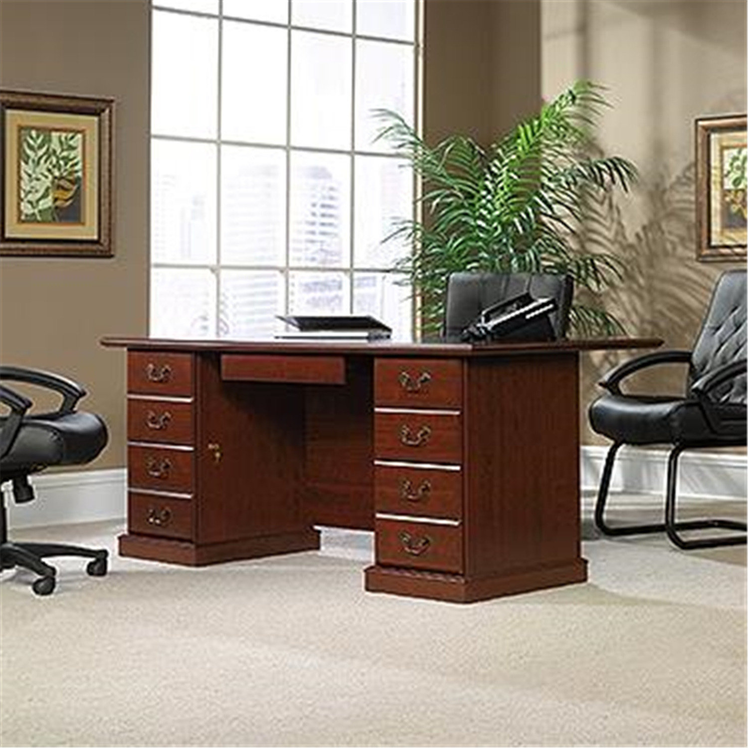Lark Manor™ 109843 Executive Desk Box2 | Wayfair