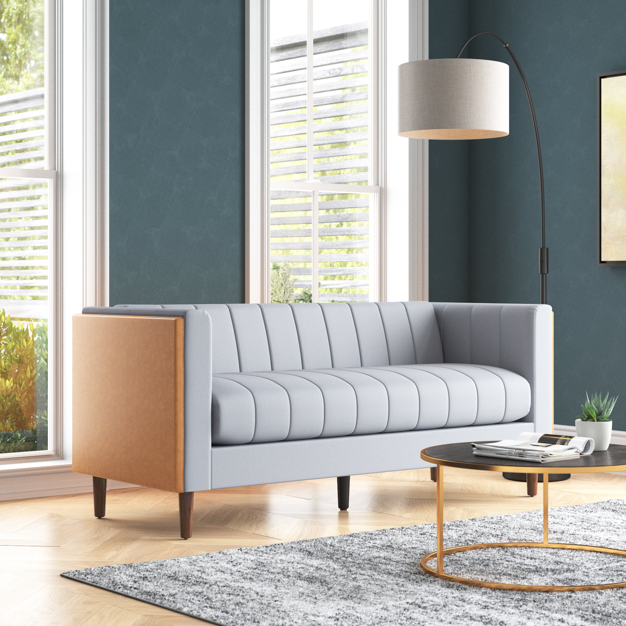 Wade Logan® Aminu Aivyn 75'' Square Arm Sofa & Reviews | Wayfair