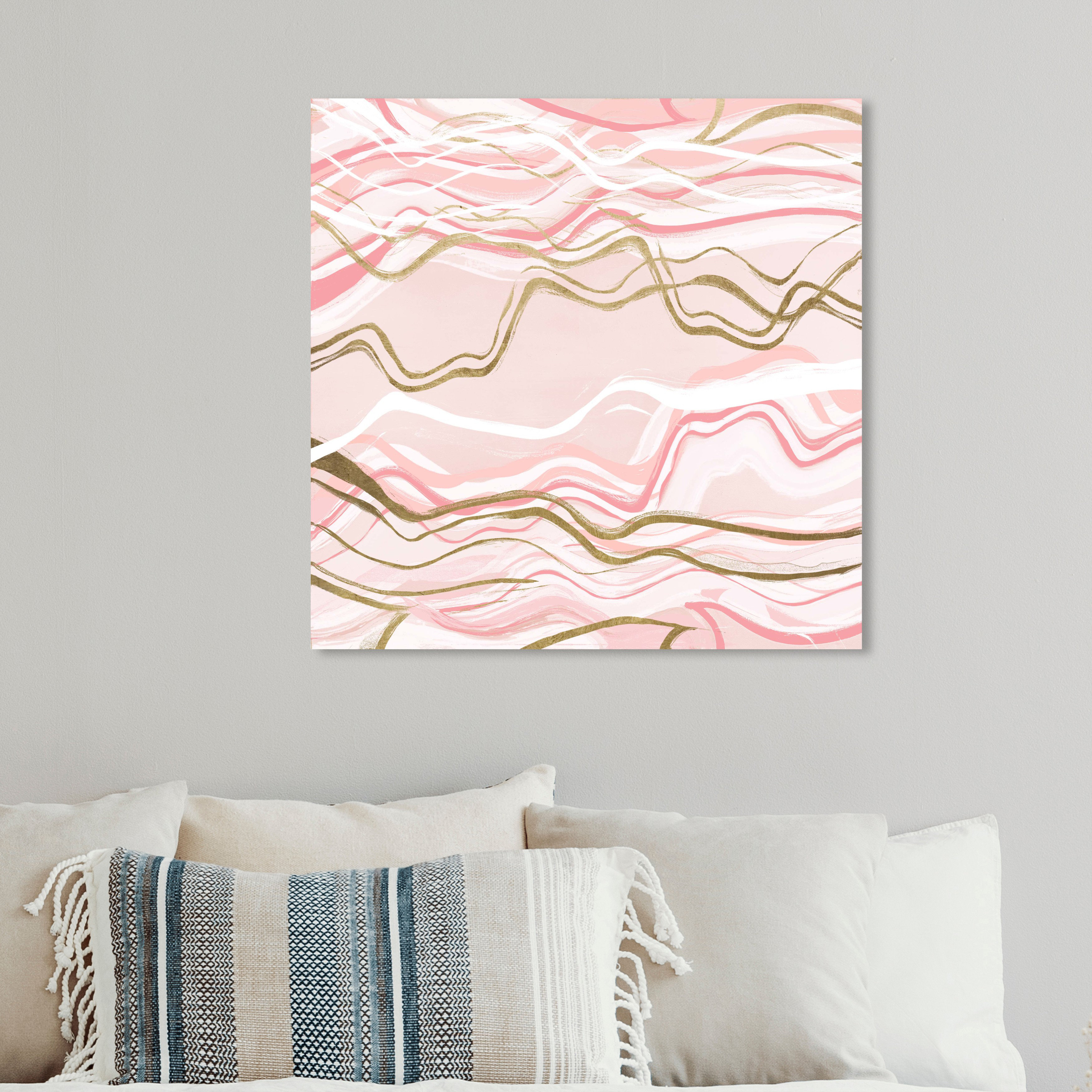 Oliver Gal Prints Abstract Happiness Flow Blush Shapes - Painting on ...